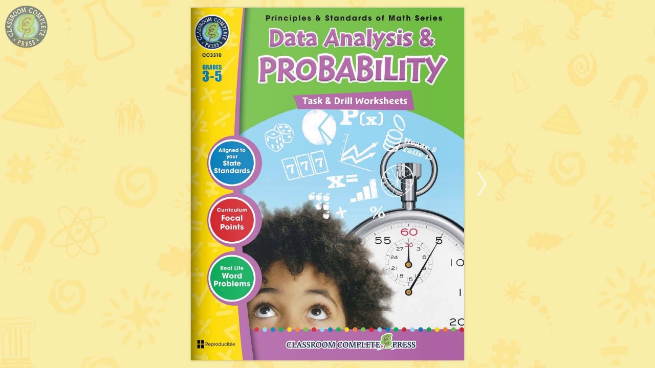Data Analysis & Probability - Task & Drill Sheets Gr. 3-5
