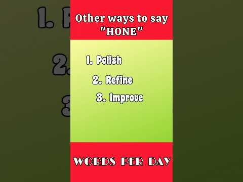 DIFFERENT WAYS TO SAY "HONE" #englishlearners #englishlearning #youtubeshorts