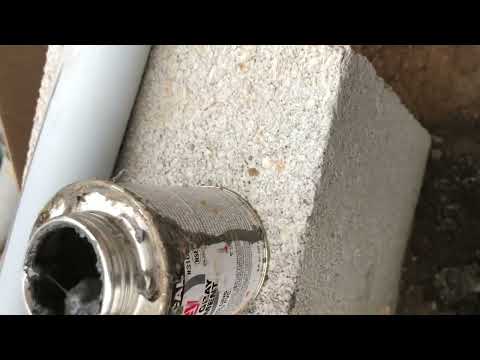 PVC glue conduit to assure inside gets no solvent cement in it. Protect the wire.