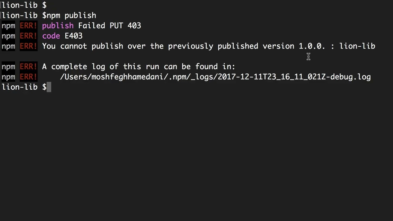 36 Updating a Published Package