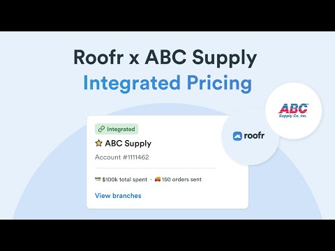 Roofr x ABC Supply | Integrated Pricing