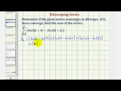 Ex 2: Telescoping Series (Divergent) | Math Help from Arithmetic ...