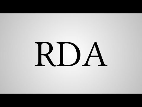 What Does "RDA" Stand For?