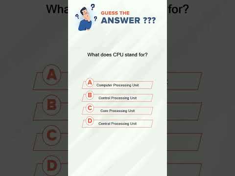 What does CPU stand for? #generalknowledge #computer #shorts