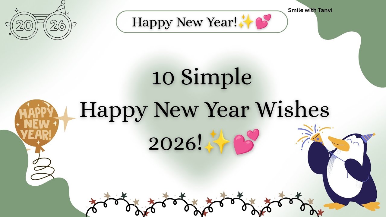 10 simple happy new year wishes 2026 | happy new year 💕