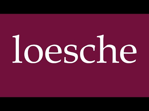 How to Pronounce ''loesche'' (delete) Correctly in German