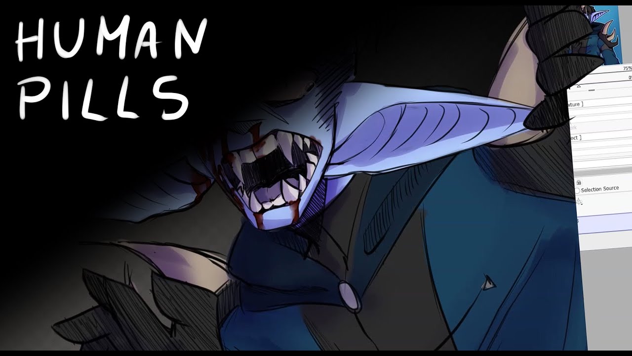 Human pills (late to the party) meme | gore