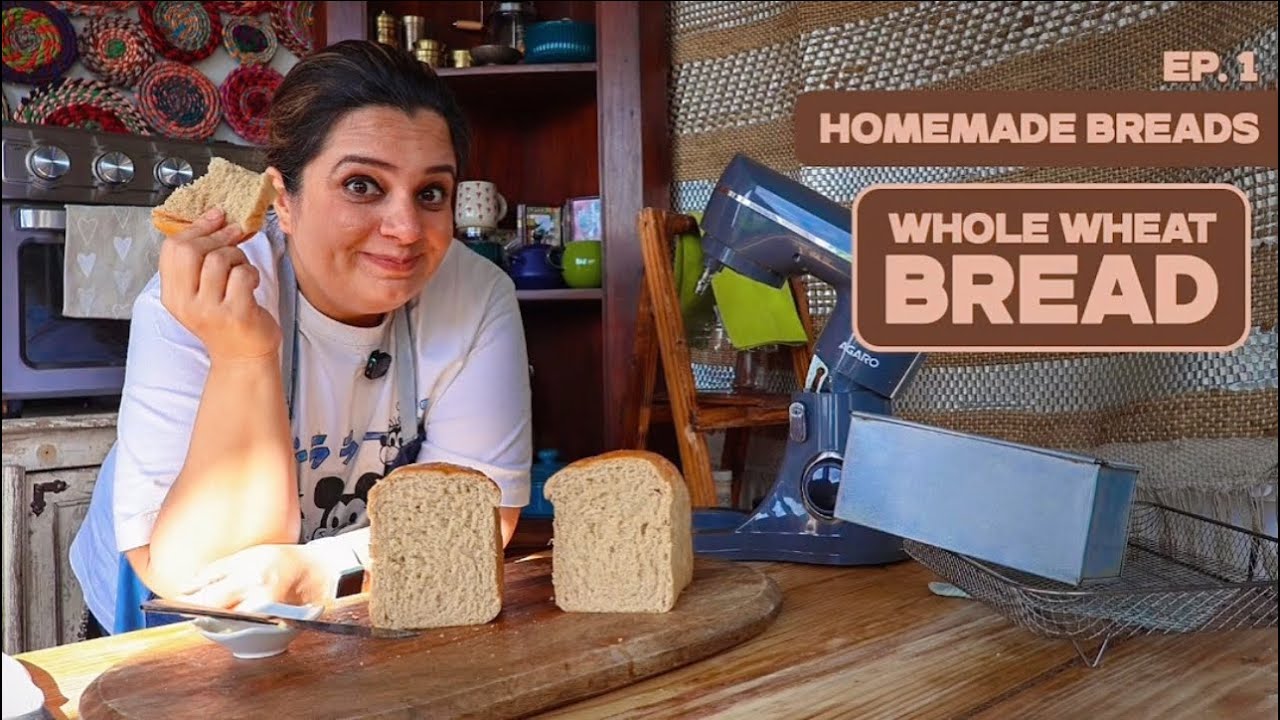Make Soft Whole Wheat Bread at Home | Homemade Bread Series Ep.1