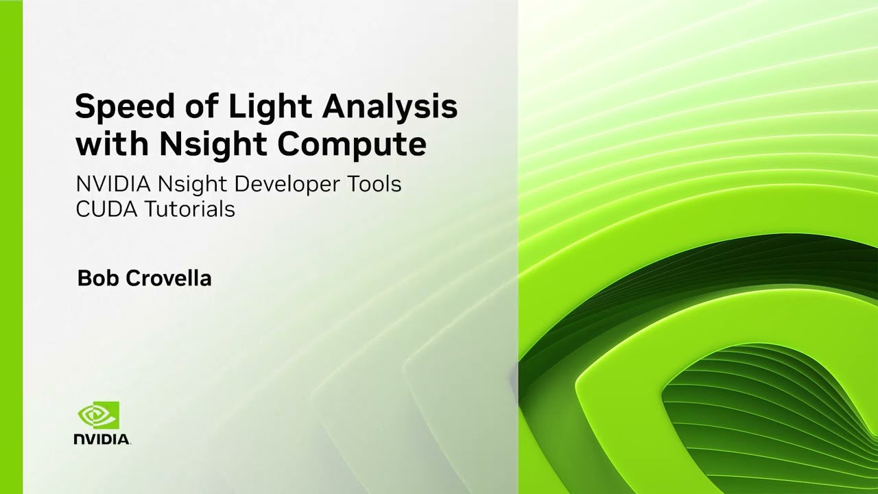 SOL Analysis with NVIDIA Nsight Compute | CUDA Developer Tools