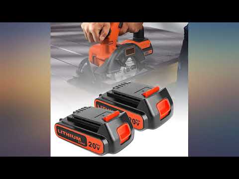 2 Packs 3800mAh LBXR20 Replacement Battery Compatible with Black and Decker 20V review