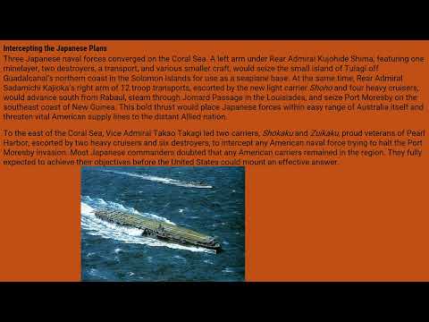 THE BATTLE OF THE CORAL SEA May 4th 8th 1942