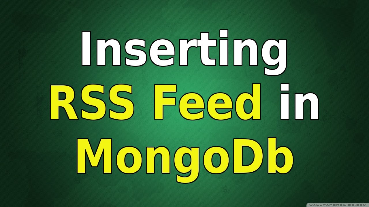 how to insert RSS Feed data into Mongo database using java