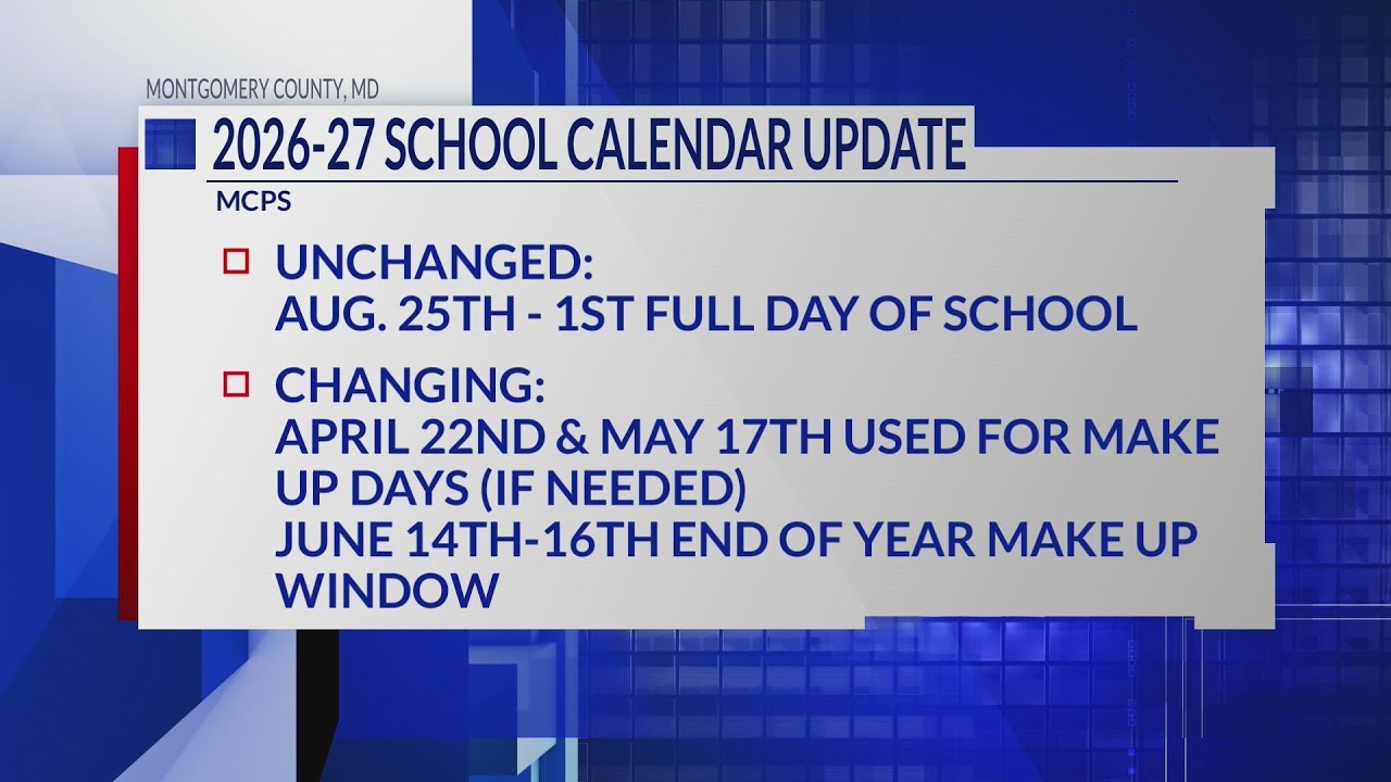 MCPS approves 2026-2027 school calendar