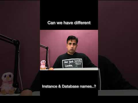 Can we have different instance and database names ?