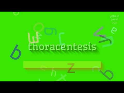 How to say "thoracentesis"! (High Quality Voices)