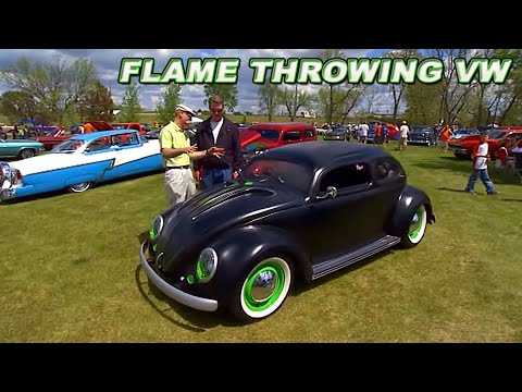 Flame Throwing VW Beetle Hot Rod | 340 HP 1972 AMC Rebel “The Machine” | Devil’s Run Car Show