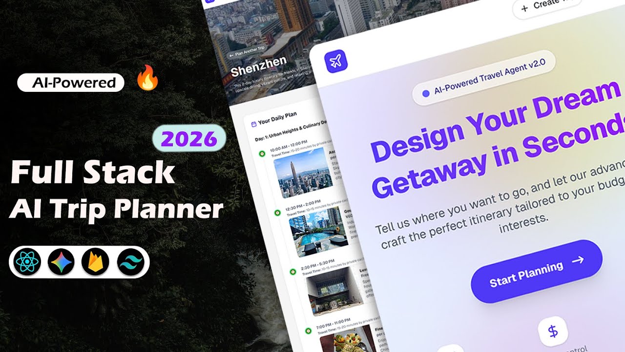How to Create a Complete Trip Planner App Using React, Gemini AI, Firebase - Build & Deploy AI App