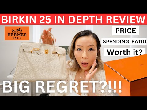 HERMES BIRKIN 25 IN DEPTH REVIEW w price | Biggest regret,Prespend ratio,price,pros,cons,worth it?