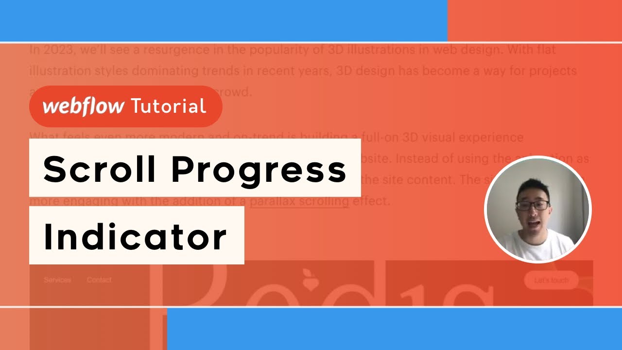 Webflow Progress Scroll Indicator Tutorial