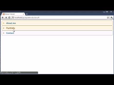 Learn jQuery Tutorial 153 Accordion - Mind Luster