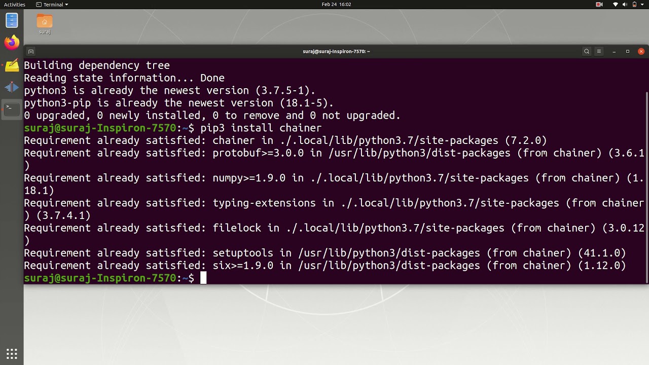 Python Import Error Module Not Found Error : No Module Named Chainer