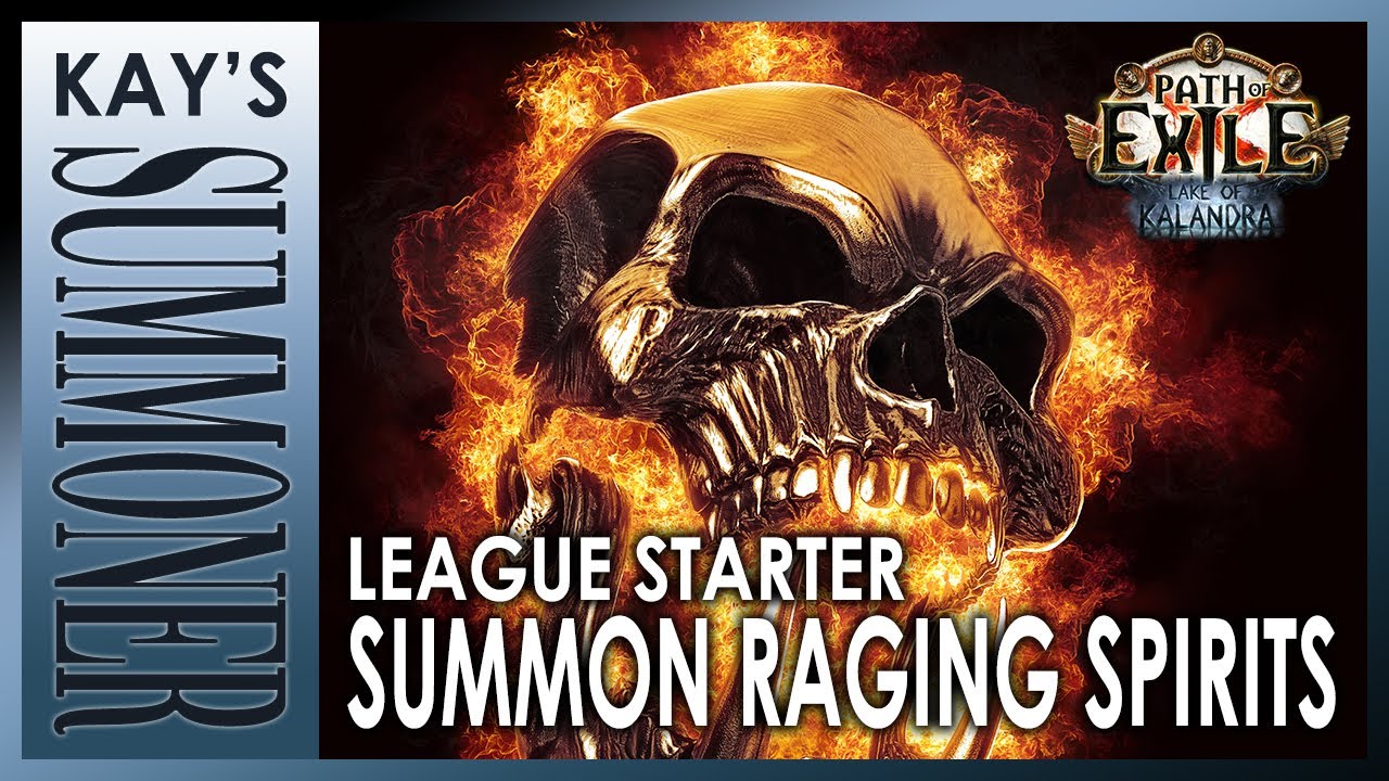 PoE 3.19 - SRS Guardian League Starter - SSF - Summon Raging Spirit