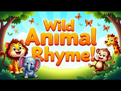 "Wild Animal Rhyme for Kids | Fun Poem to Learn Famous Animal Names with Sounds & Clues!