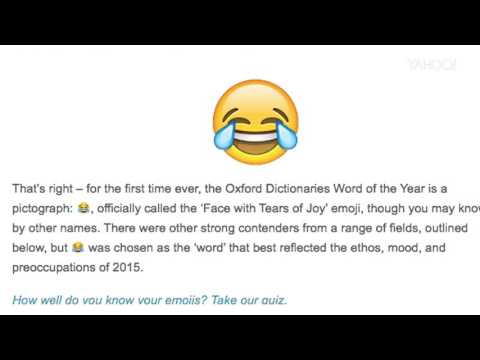 Trending Tech: The Word of the Year is an Emoji