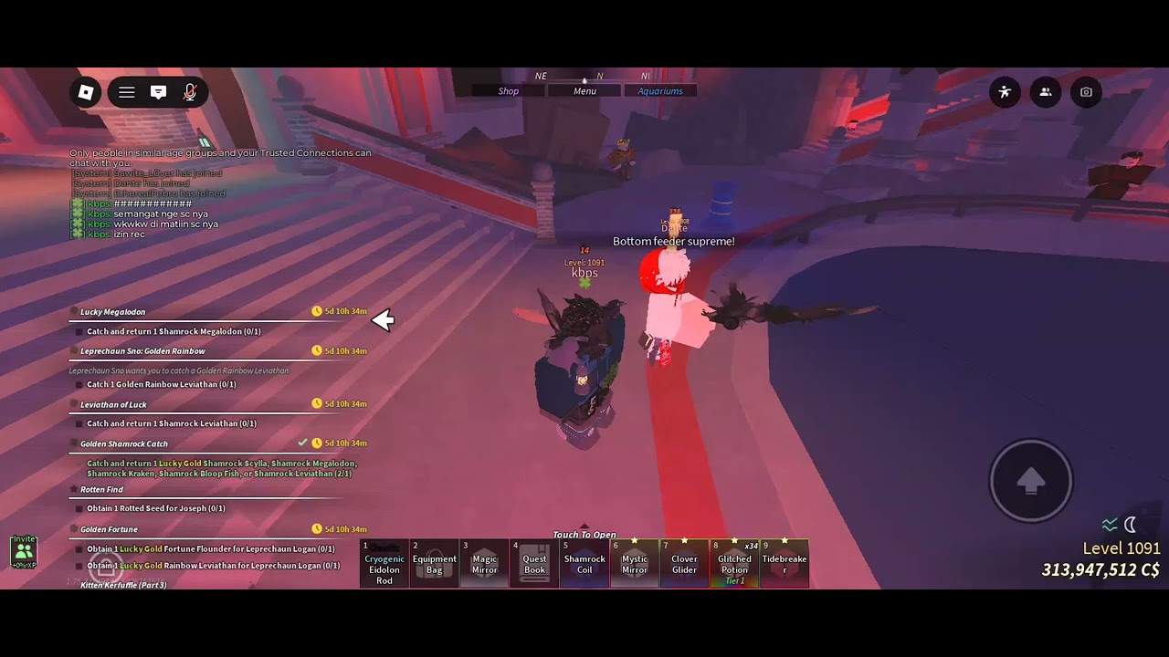 ENVIDENCE FOR FISCH DEVELOPER - Fisch Scripter , Scripting And black marketing items @FischONRoblox 