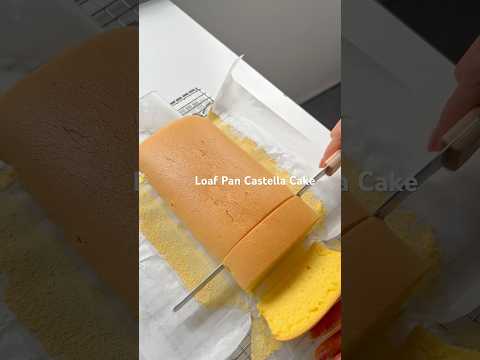 Loaf Pan Castella Cake. #loafpans