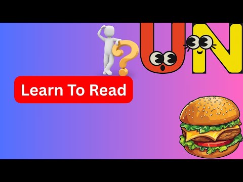 Learn to Read Words Ending in -UN | Fun Phonics with Short U