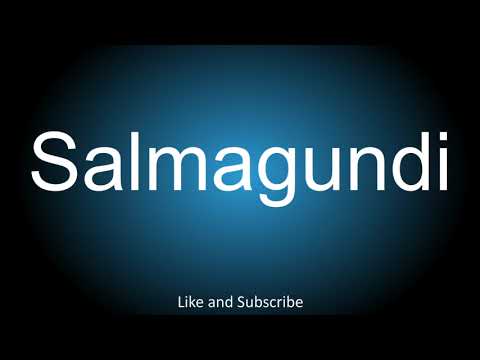 How to correctly pronounce - Salmagundi.