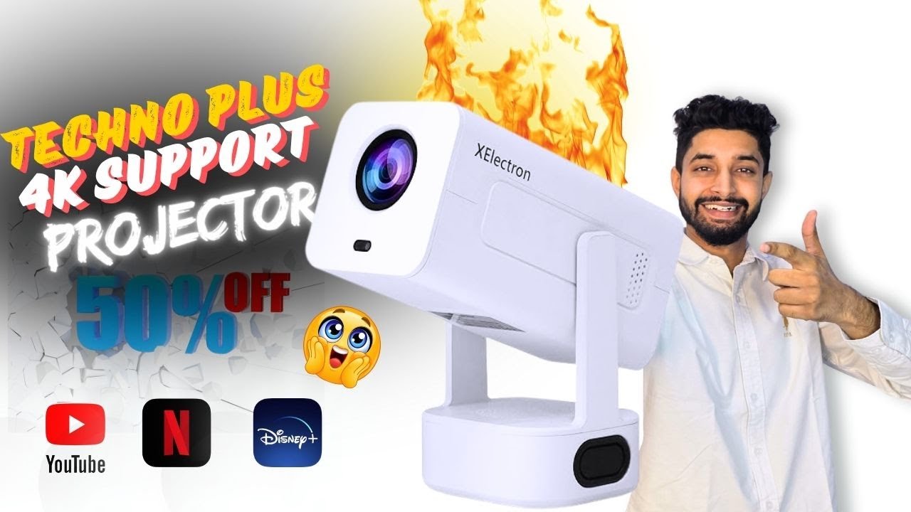 XElectron Techno Plus Android 13 Smart Projector with extra bass🔥 | Best Budget Home Theatre 2025