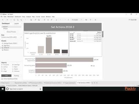 Learn Tableau Tips Tricks and Techniques Demo of Set Actions| packtpub com - Mind Luster