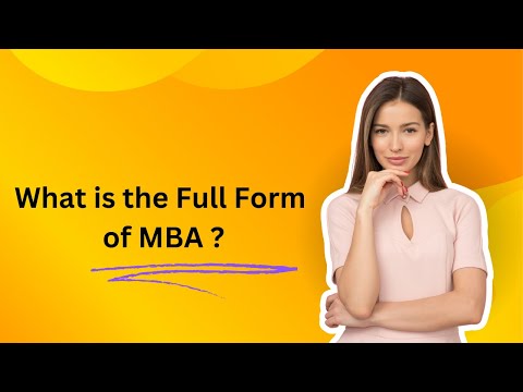 What is the Full Form of MBA? - MBA Full Form | MBA Ka Full Form Kya Hai
