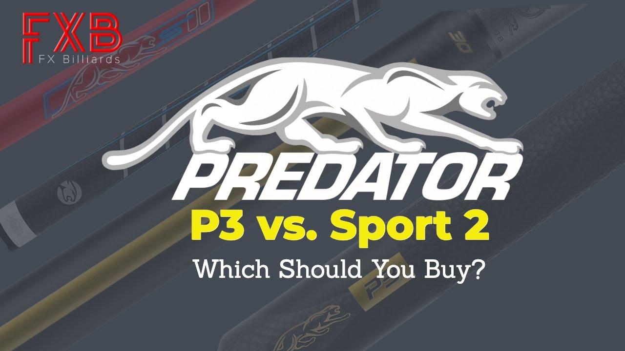 Predator P3 Vs. Predator Sport 2 Cues ~ (Free Pool Lessons)