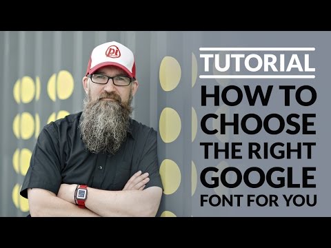 How to pick the Google font that works best for you by viewing sample text.