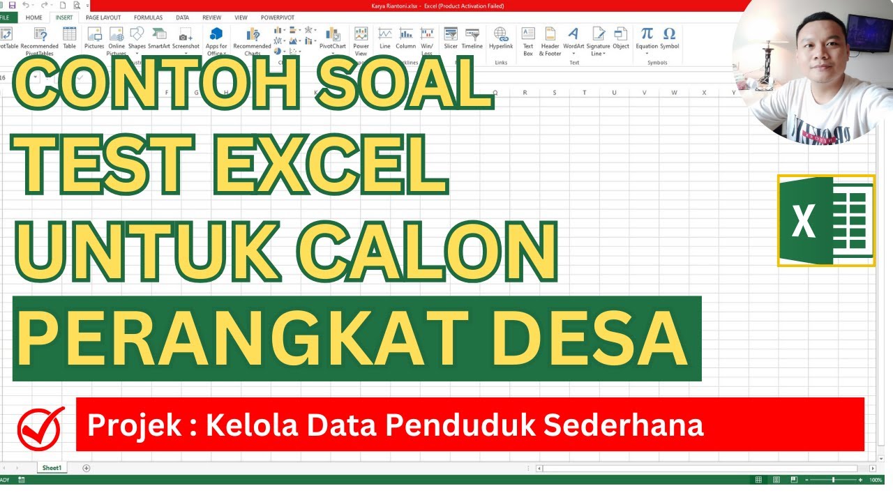 Contoh Soal Tes Excel Untuk Perangkat Desa | Download File Latihan