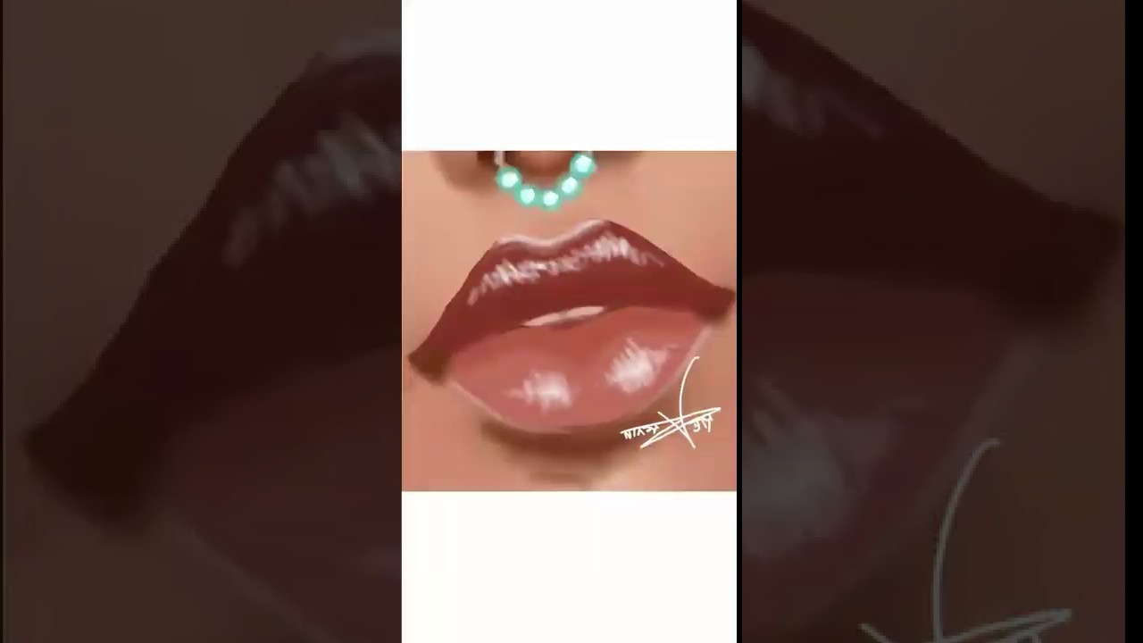 Draw imvu lips on Ibispaint X