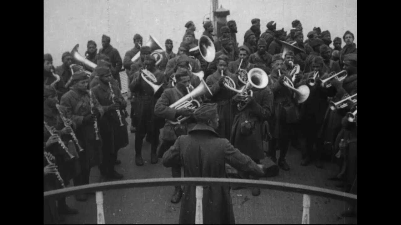 The WWI 369th regiment come home in February 1919