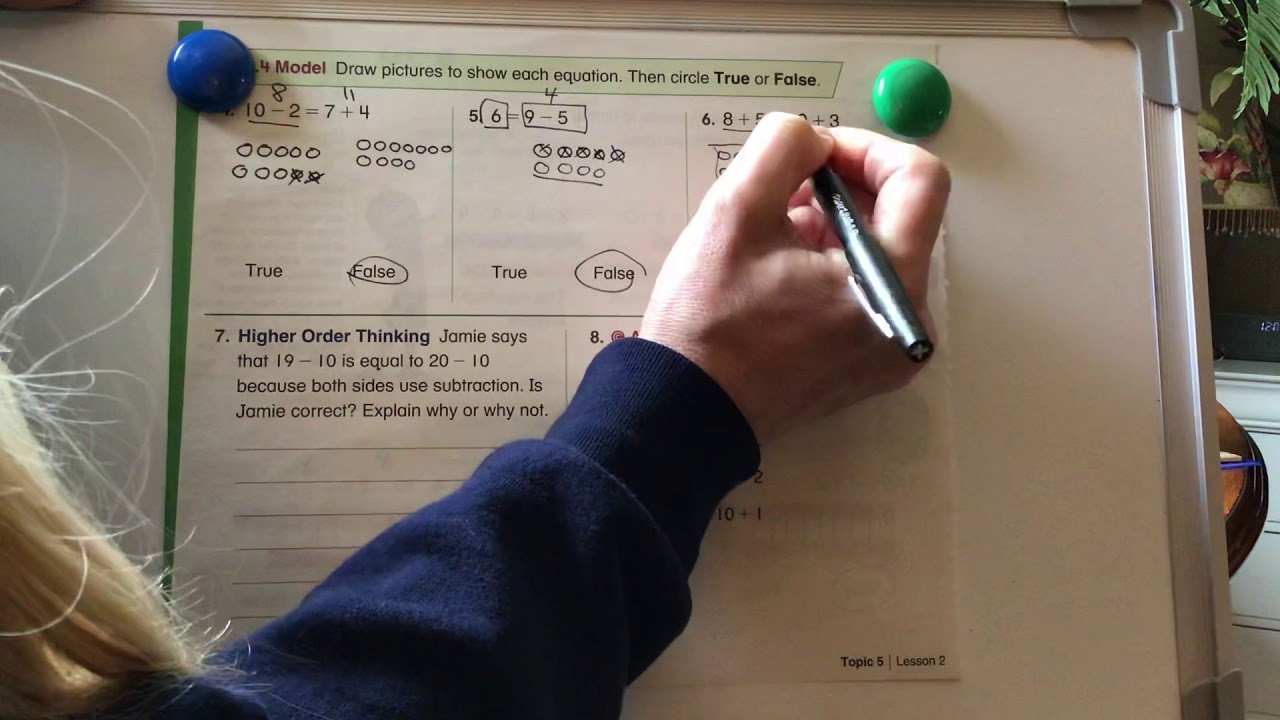 1st grade homework 5-2