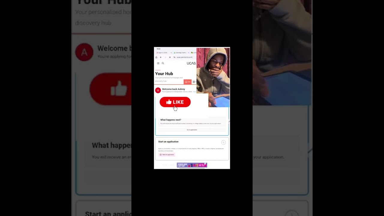 UCAS offer(1/4✅)Honestly one of the scariest emails😭#university #ucas #application #alevels #offer