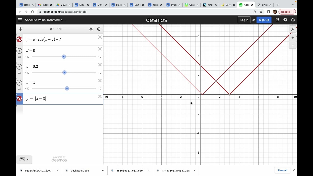 Desmos Absolute Value Graphing Activity