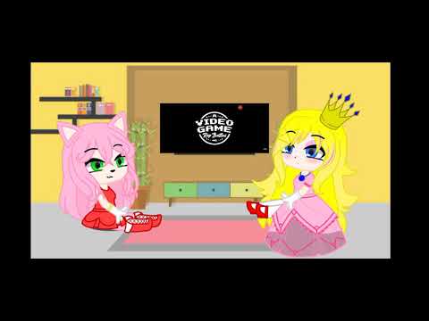 Gatcha Club: Amy and Peach React To Princess Peach Vs Amy Rose Video Game Rap Battle!