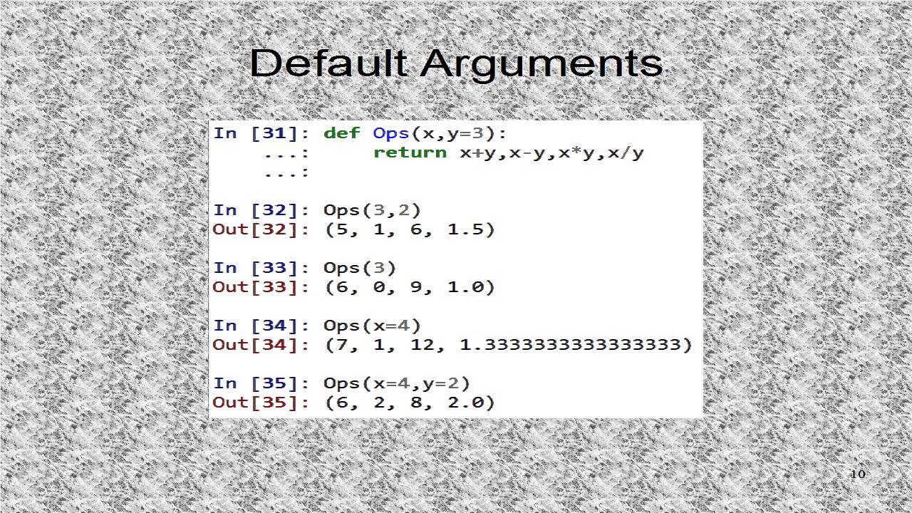 Tutorial 13. Python Functions