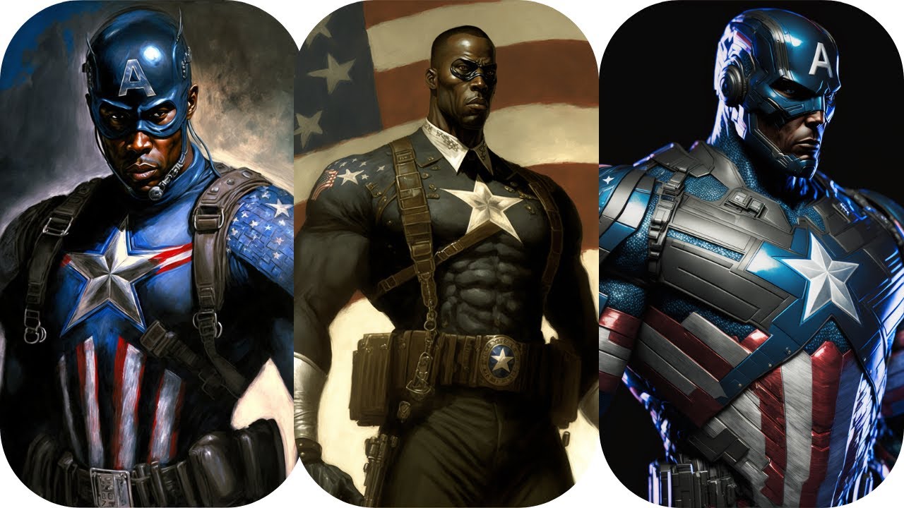 Black Captain America | AI Art - Midjourney AI | Backstory