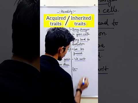 Acquired traits and inherited traits || Dogra sir #education #learning #youtubeshorts #youtube