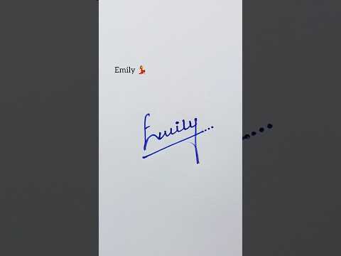 Emily Signature Design #signature #satishcalligraphy #shorts