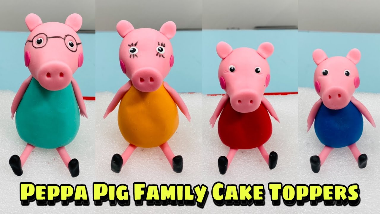 Easy Peppa Pig Cake Topper Toy Tutorial for Beginners