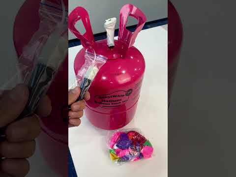How to use helium tank to make a balloon